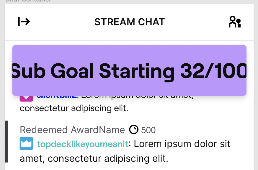 Community Goals