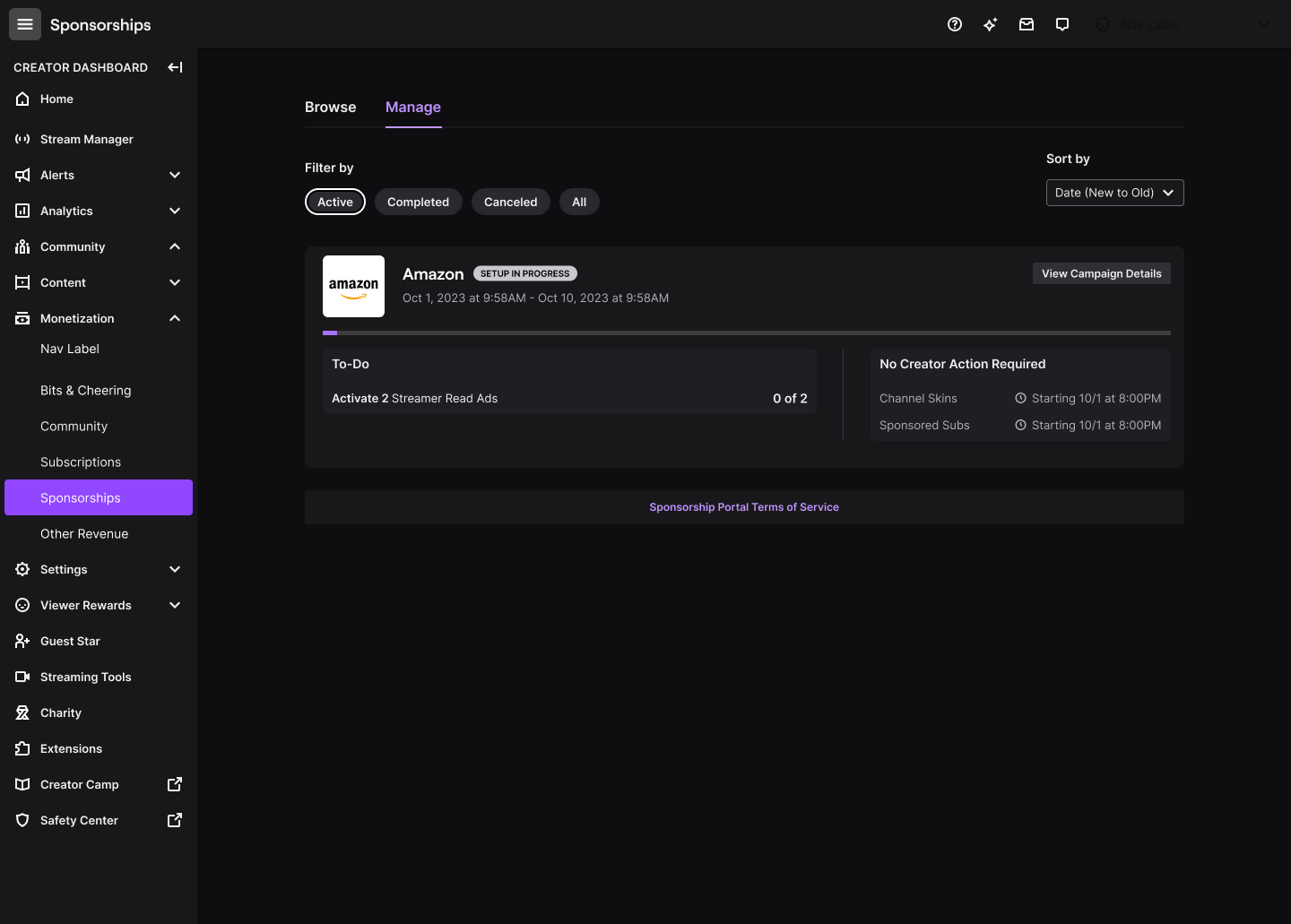 Sponsorship Experiments FAQ