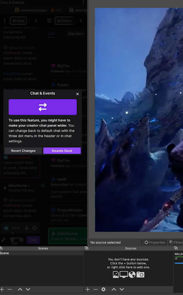 Chat and Events (Beta)